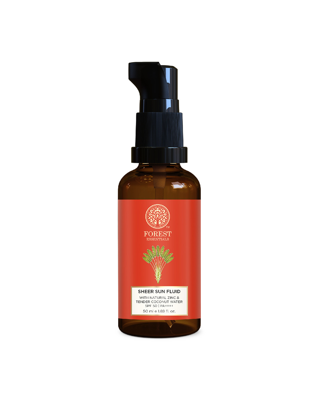 Buy Forest Essentials Sheer Sun Fluid SPF 50 PA++++ Sunscreen 50ml ...