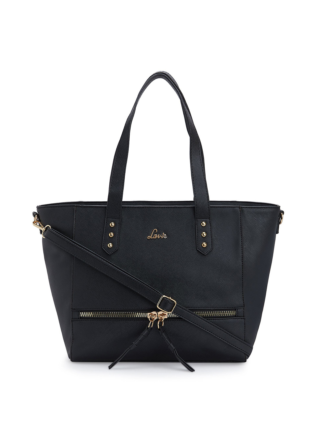 Buy Lavie Black Solid Shoulder Bag - Handbags for Women 12665854 | Myntra