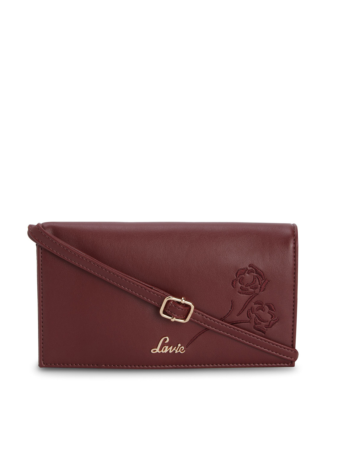 Buy Lavie Women Maroon Solid Two Fold Wallet - Wallets for Women ...