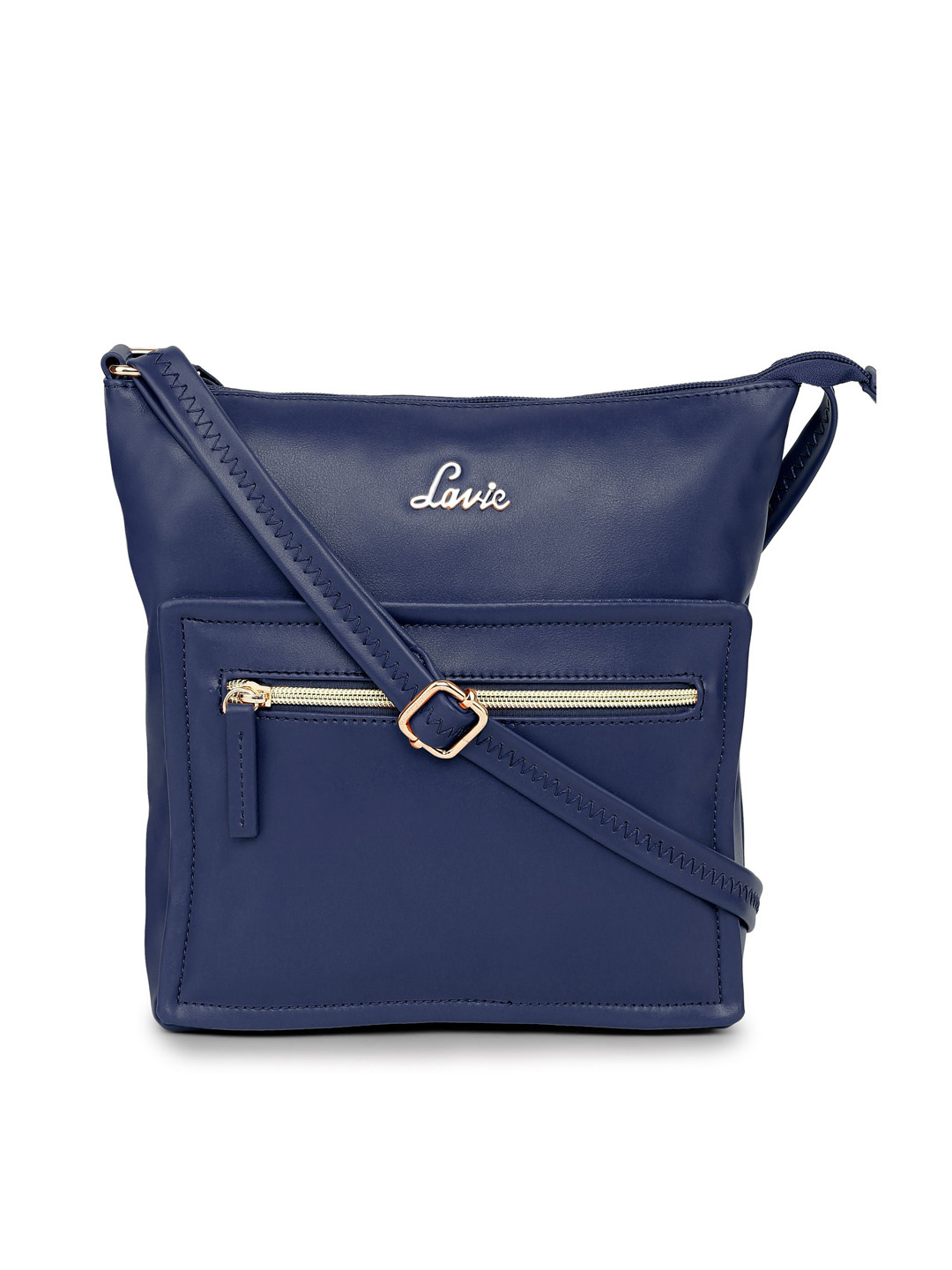 Buy Lavie Navy Blue Solid Hobo Bag - Handbags for Women 12666038 | Myntra