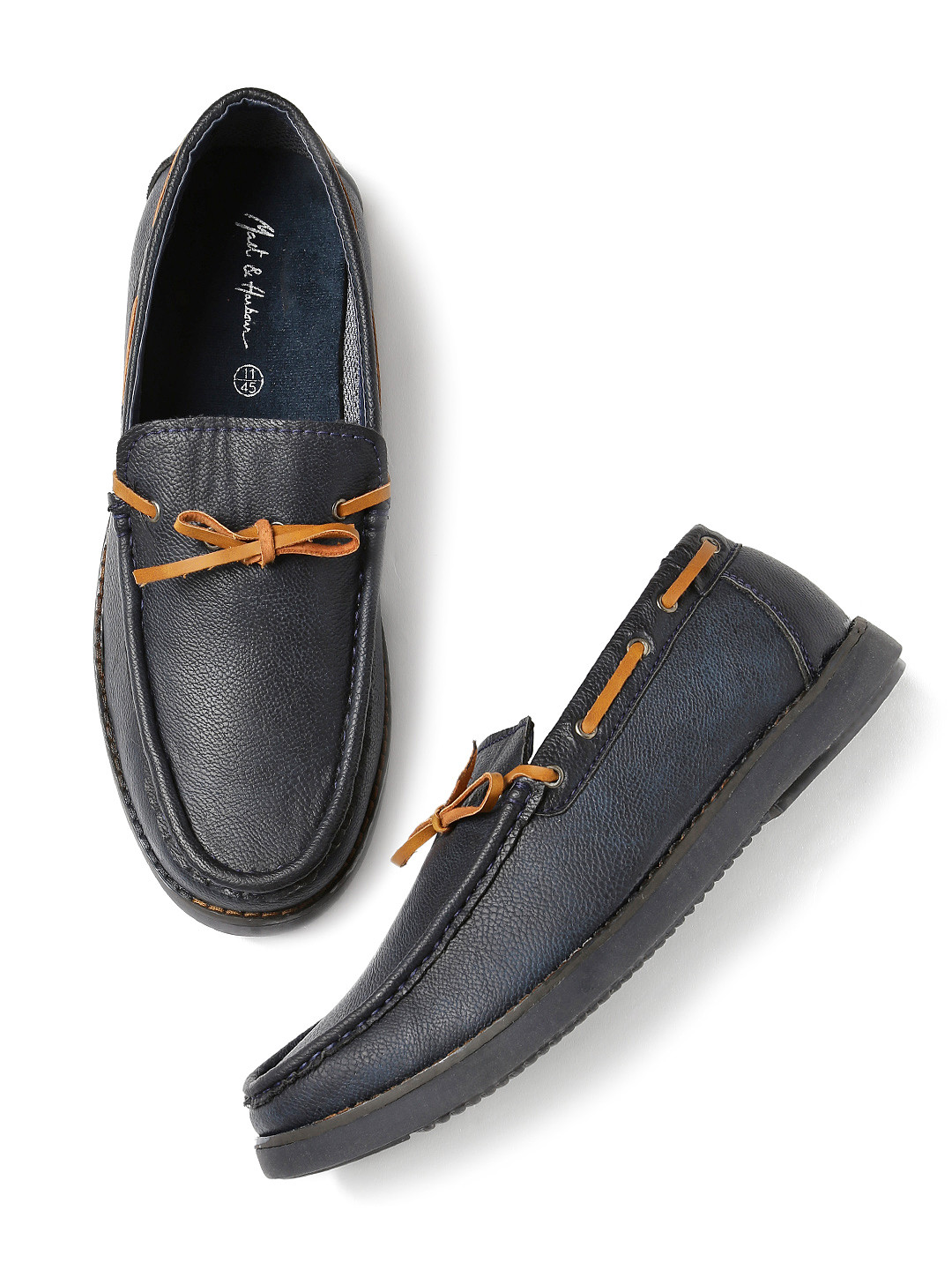Buy Mast & Harbour Men Navy Boat Shoes - Casual Shoes for Men 1267607 ...