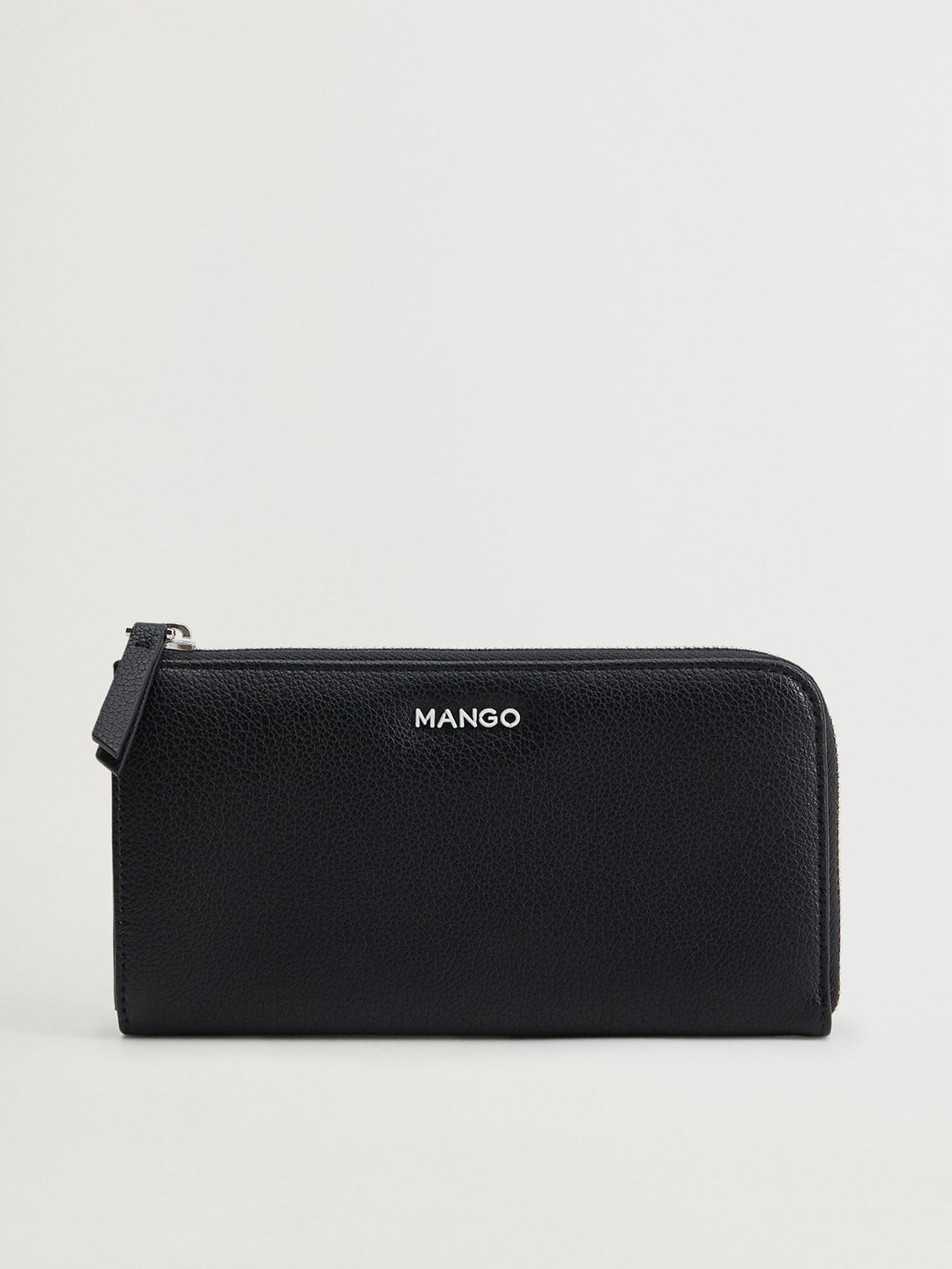 Buy MANGO Women Black Solid Zip Around Wallet - Wallets for Women ...