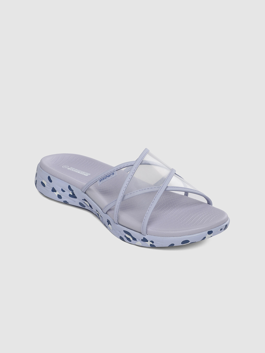 Buy Skechers Women Lavender Solid ON THE GO 600 Sliders - Flip Flops ...