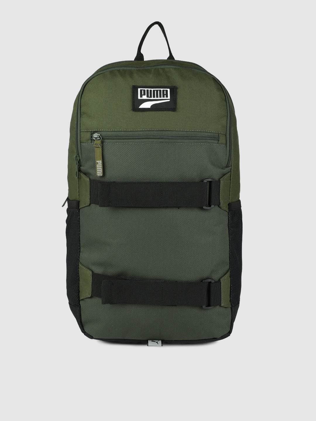 Buy Puma Unisex Olive Green Solid Deck Backpack - Backpacks for Unisex ...