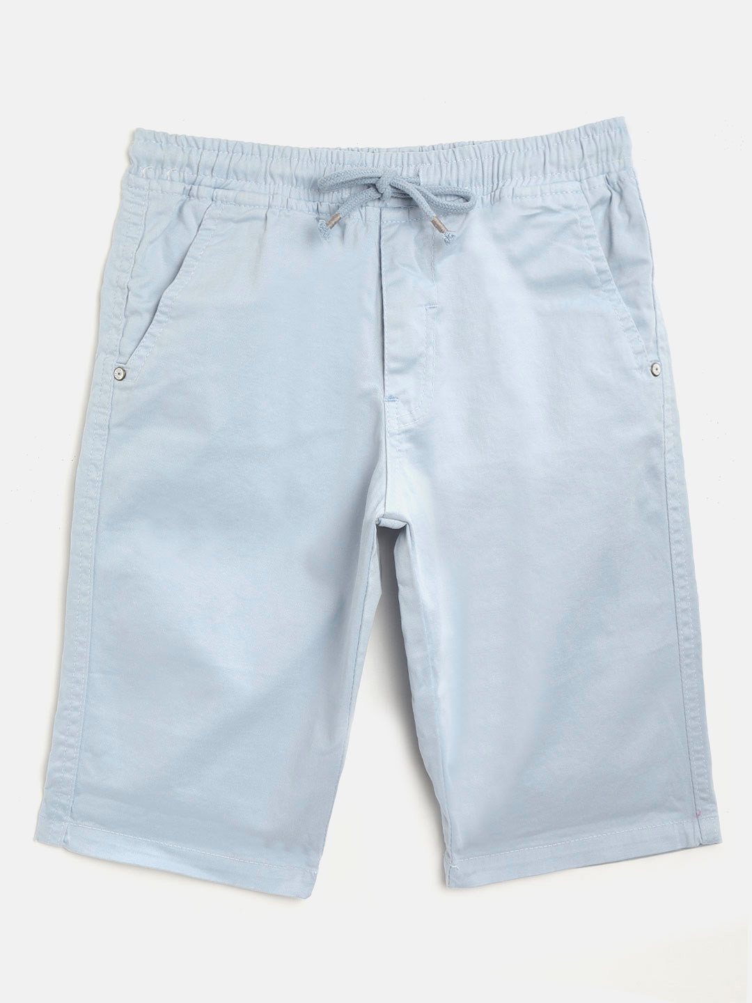 Buy RUFF Boys Blue Solid Slim Fit Shorts - Shorts for Boys 12710818 ...