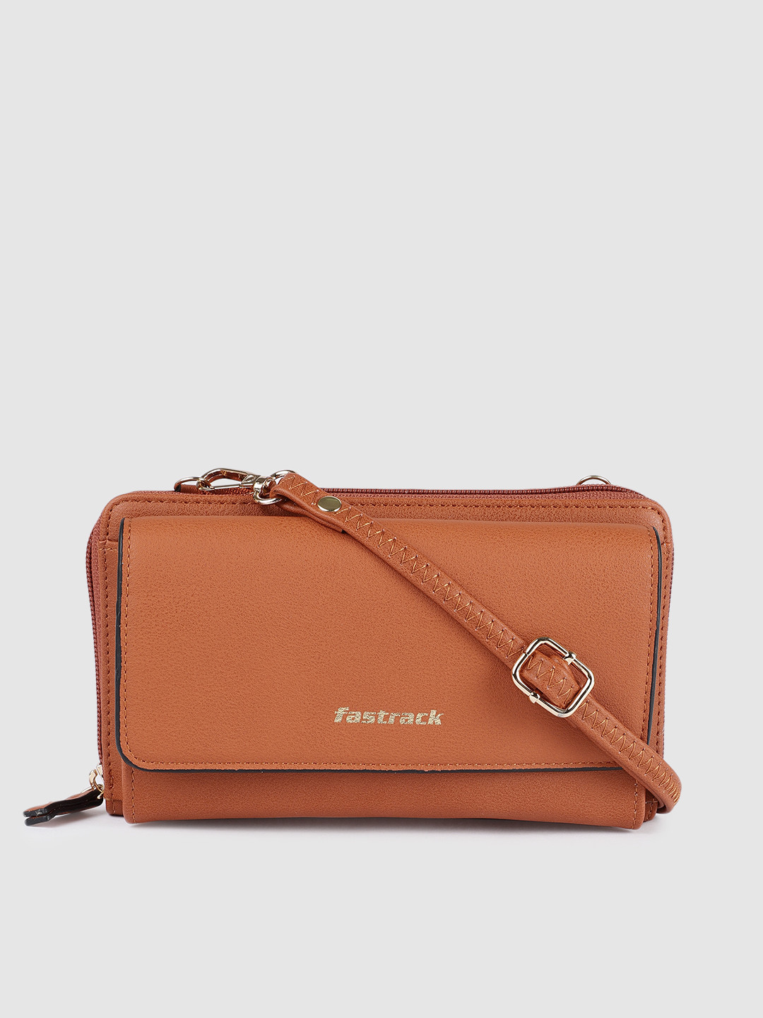 Buy Fastrack Tan Brown Solid Purse Clutch - Clutches for Women 12721546 ...