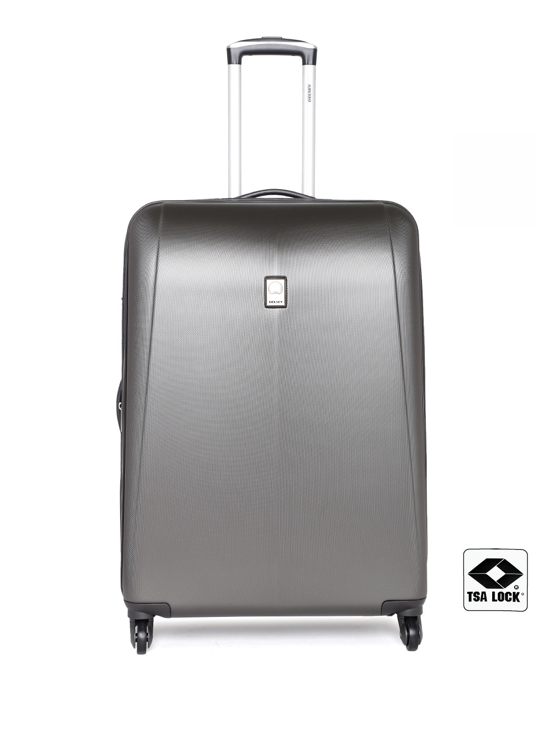 Buy DELSEY Unisex Grey Extendo 3 Large Trolley Suitcase - Trolley Bag ...