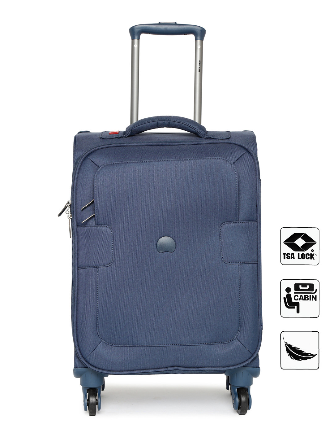 Buy DELSEY Unisex Blue Tuileries Small Trolley Bag - Trolley Bag for ...