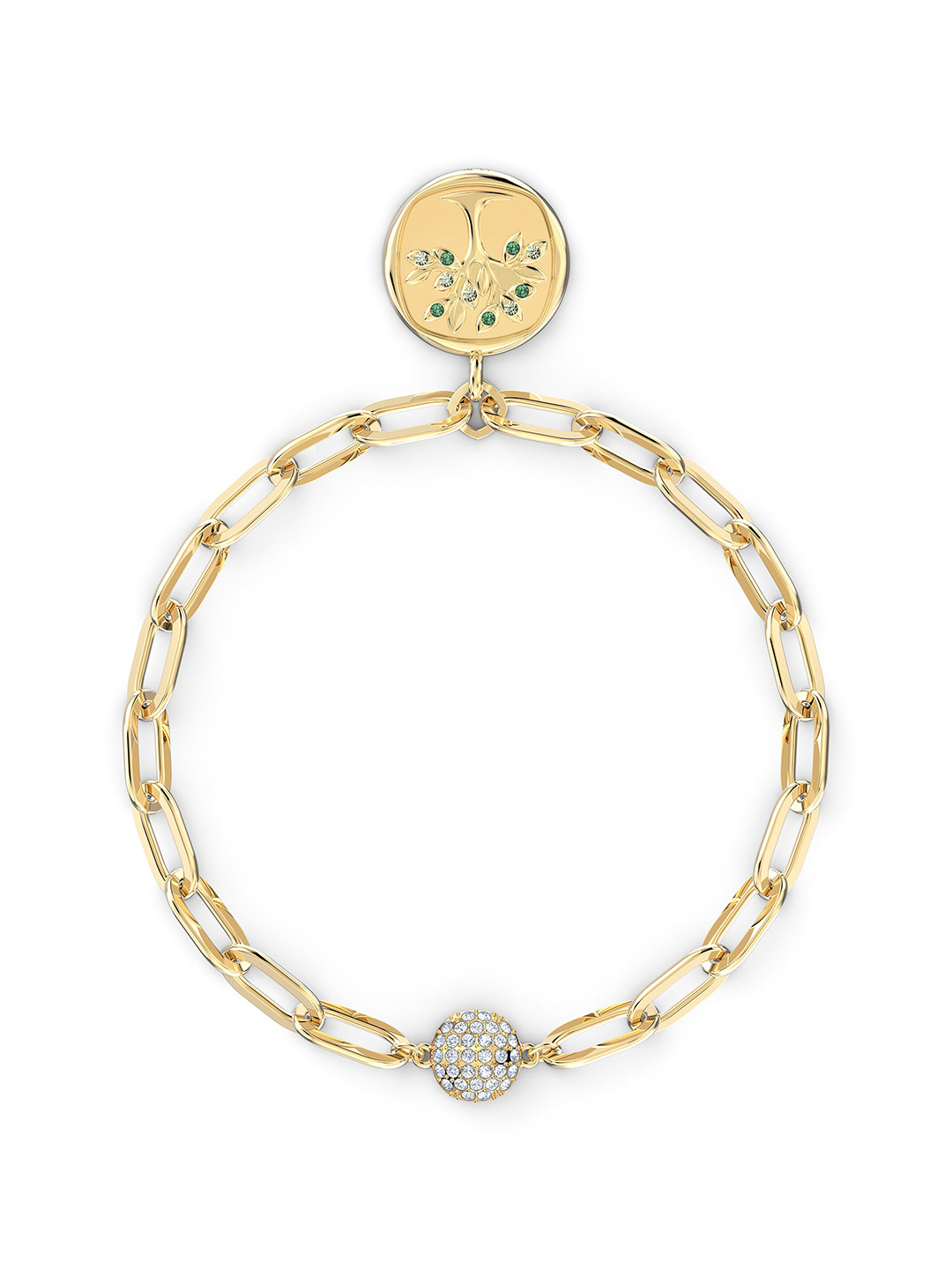 Buy SWAROVSKI Gold Plated The Elements Tree Bracelet - Bracelet for ...