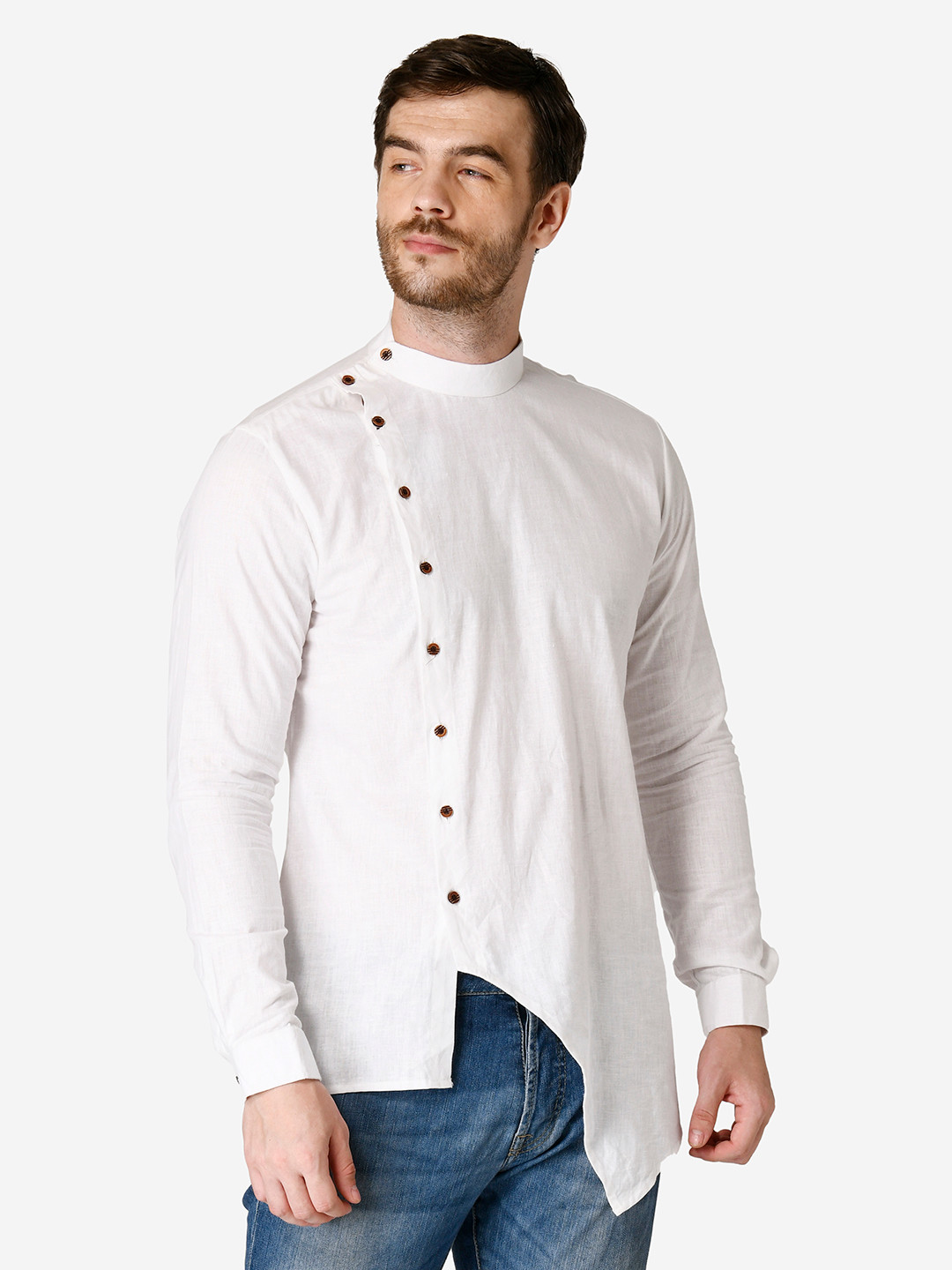 Buy TABARD Men White Solid Straight Kurta - Kurtas for Men 12788700 ...
