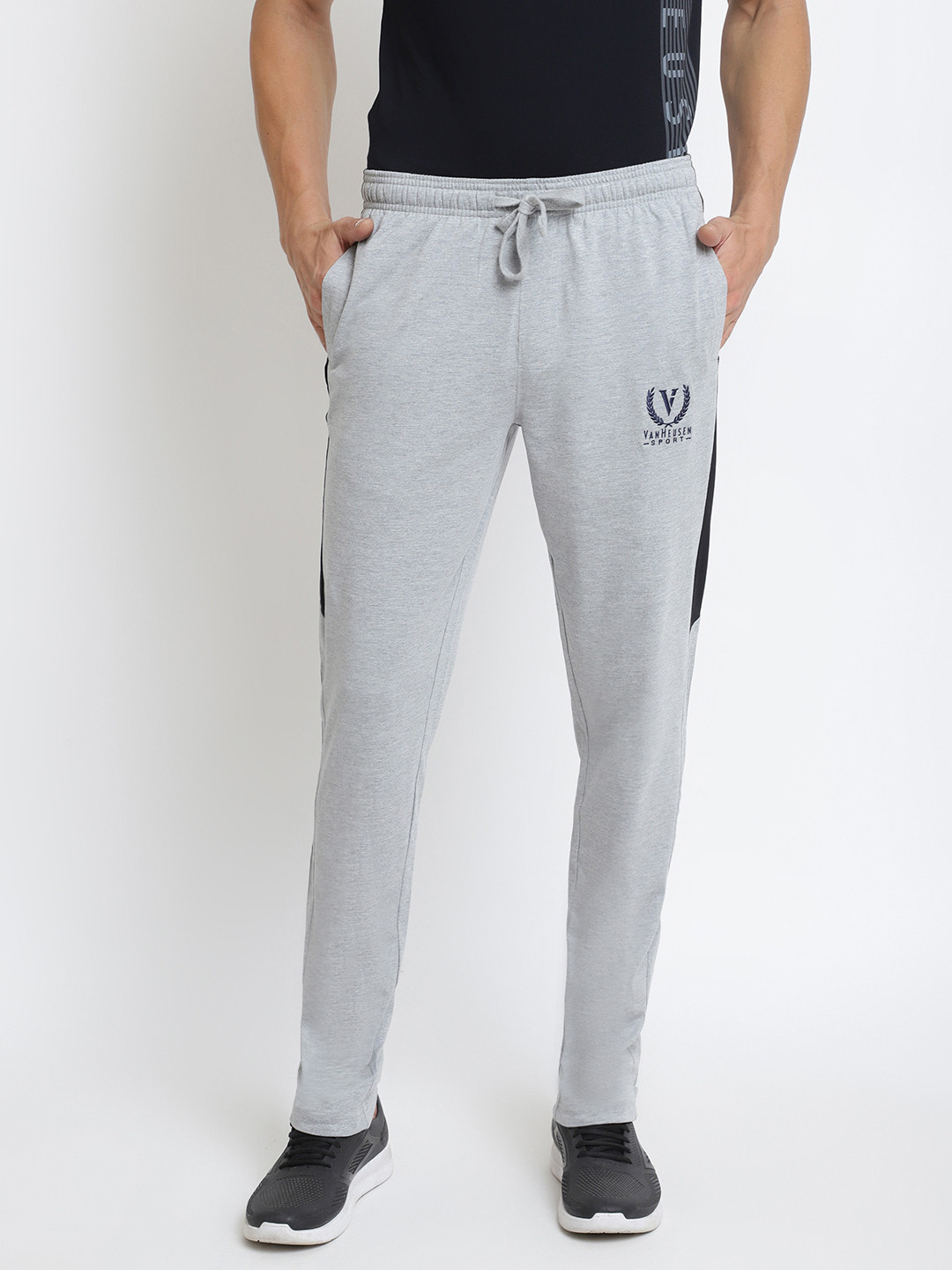 Buy Van Heusen Innerwear Men Grey Printed Smart Tech Easy Stain Release ...