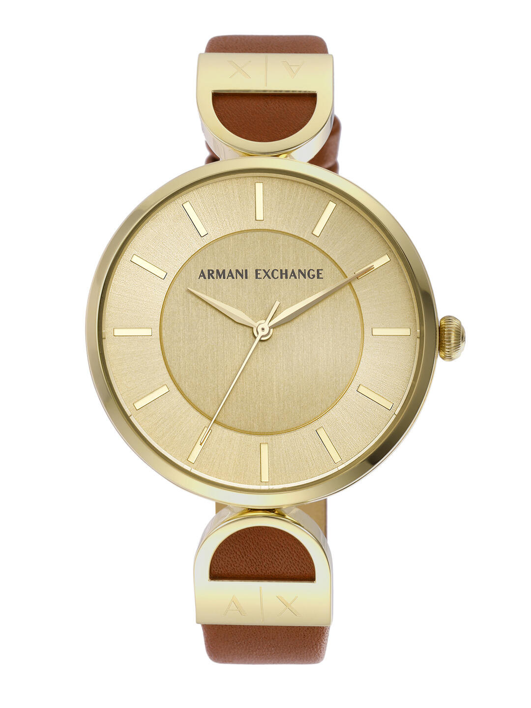 Buy Armani Exchange Women Gold Toned Analogue Watch AX5324 - Watches ...
