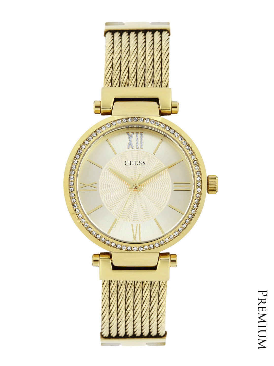Buy GUESS Women Gold Toned Dial Watch W0638L2 - Watches for Women ...