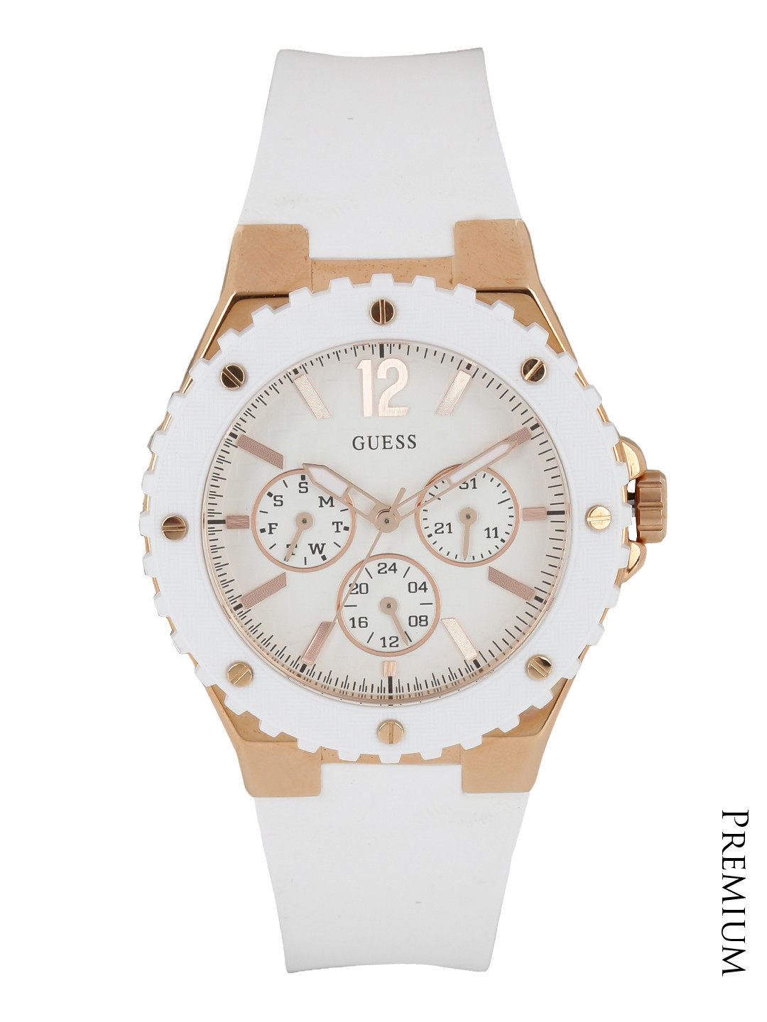 Buy GUESS Women White Dial Watch W10614L2 - Watches for Women 1279875 ...