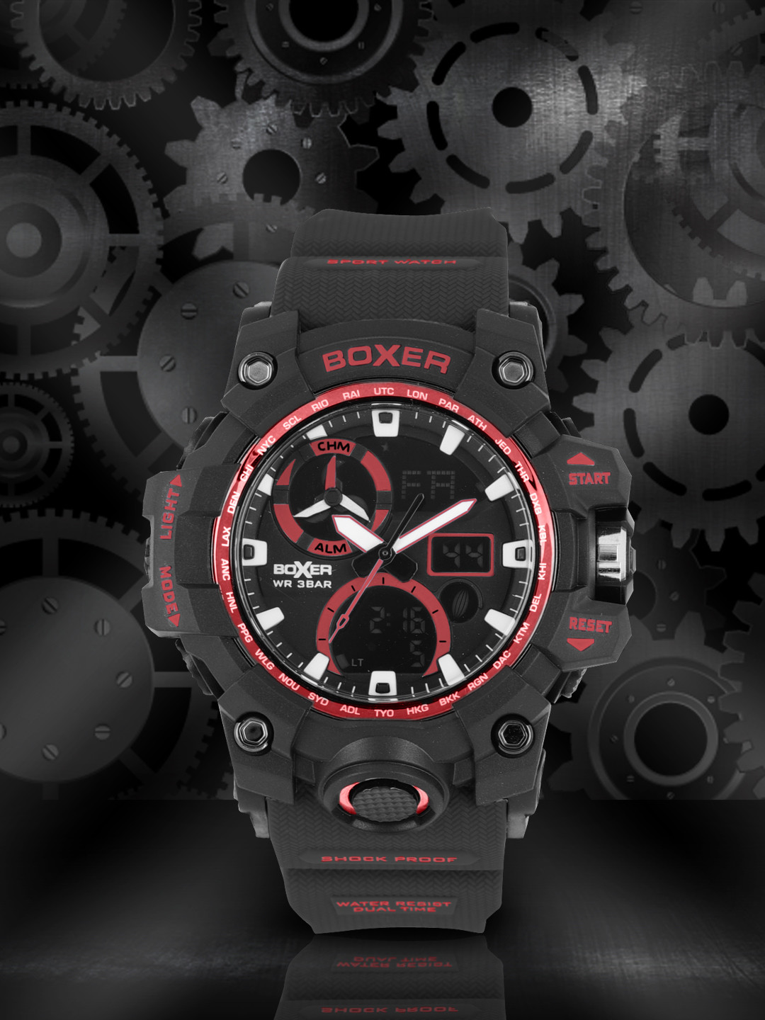 Buy BOXER Men Black Analogue And Digital Watch BG00194 - Watches for ...