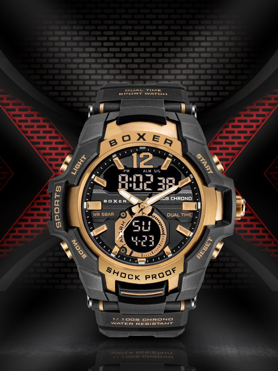 Buy BOXER Men Black Analogue And Digital Watch BG00184 - Watches for ...