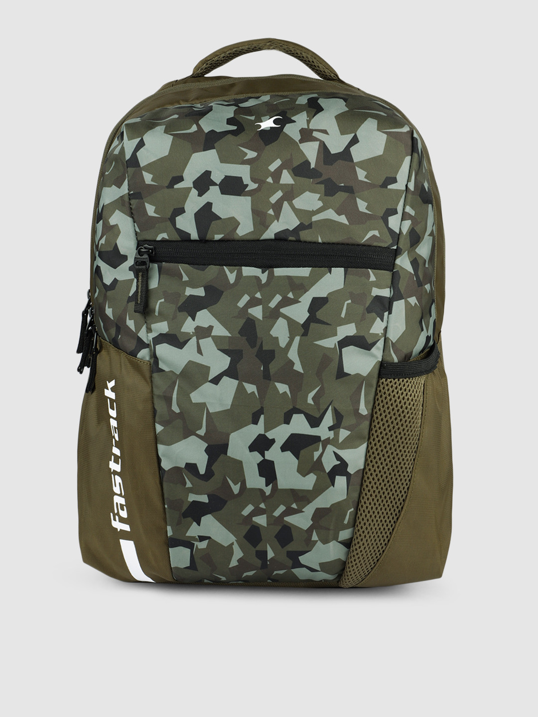 Buy Fastrack Men Green Camouflage Backpack - Backpacks for Men 12816666 ...