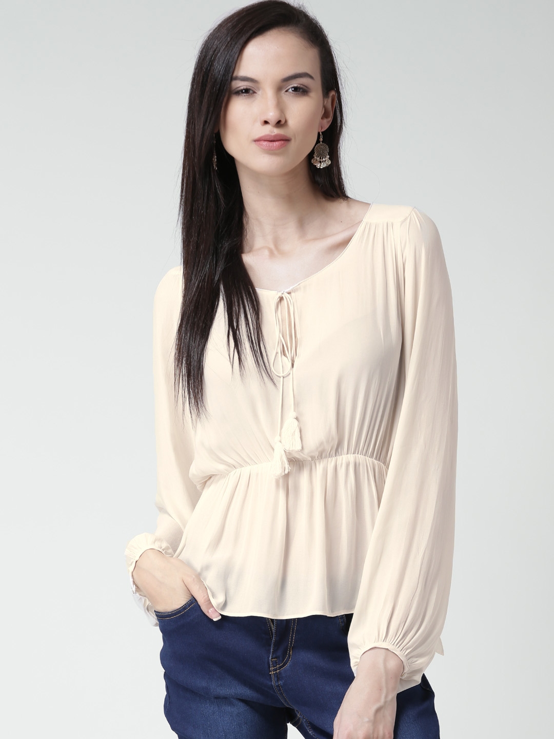 Buy Forever 21 Beige Sheer Top Tops For Women 1283020 Myntra