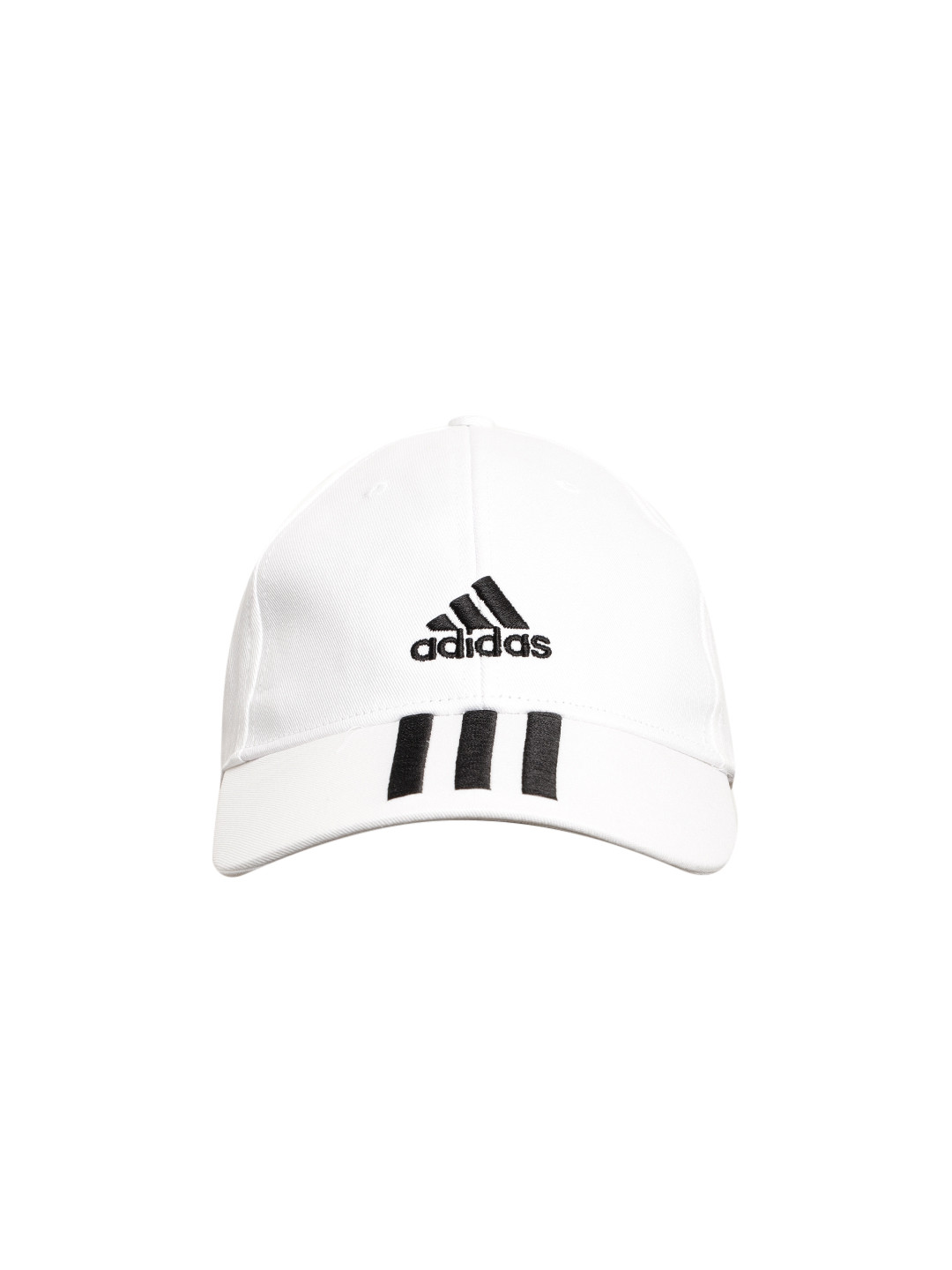 Buy ADIDAS Unisex White & Black Brand Logo Embroidered Visor Cap - Caps ...