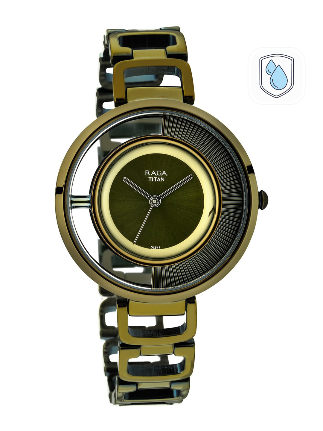 Buy Titan Women Green Analogue Watch 95140QM01 - Watches for Women ...