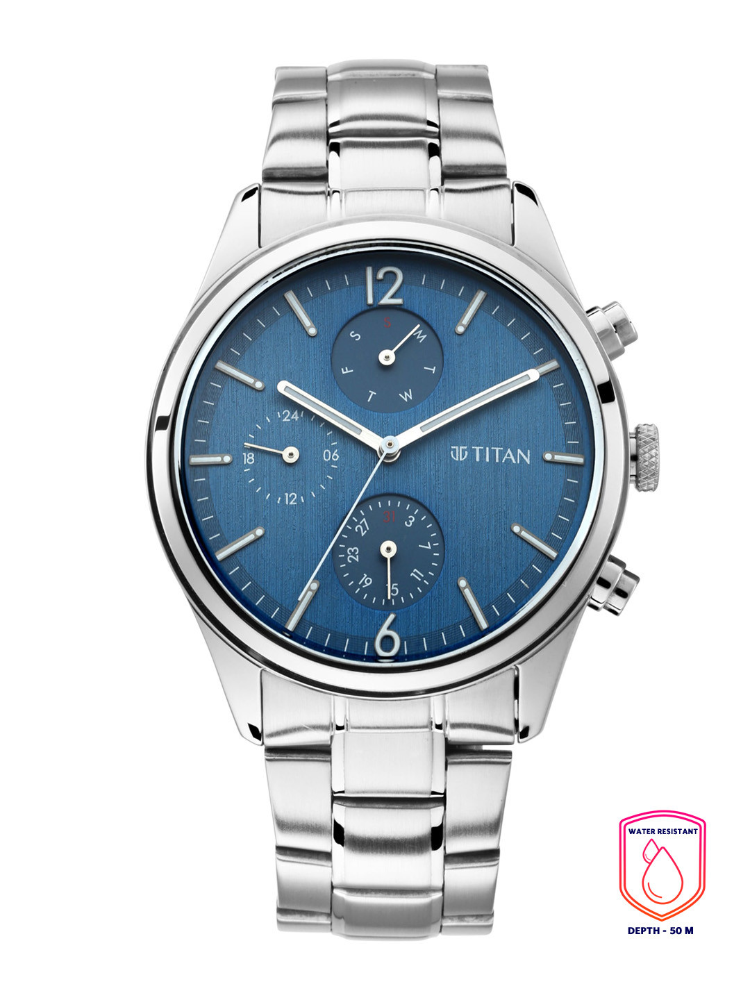 Buy Titan Men Blue Analogue Watch - Watches for Men 12870706 | Myntra