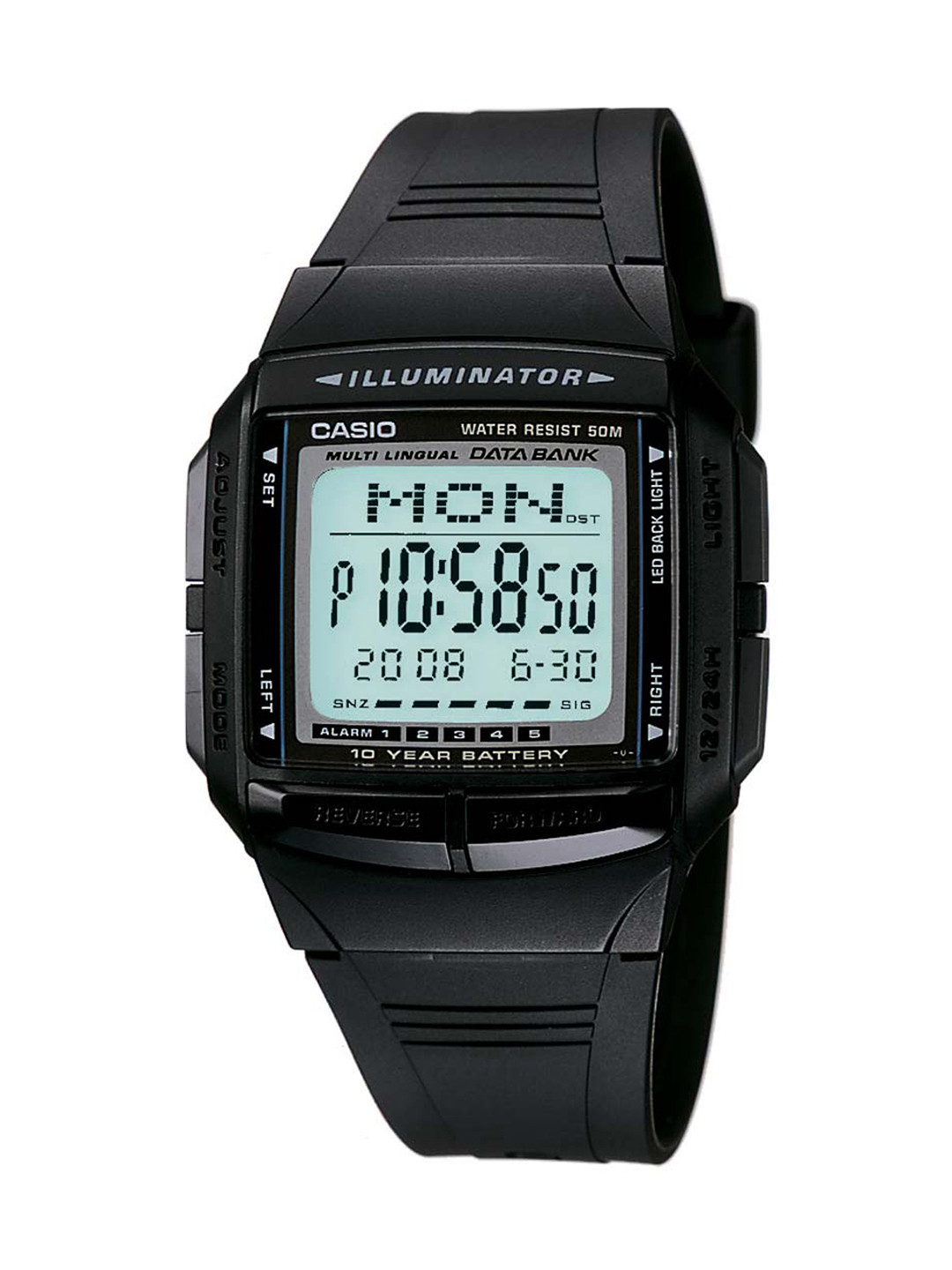 Buy CASIO Vintage DB 36 1AVSDF Digital Dial Black Resin Strap Db23 ...