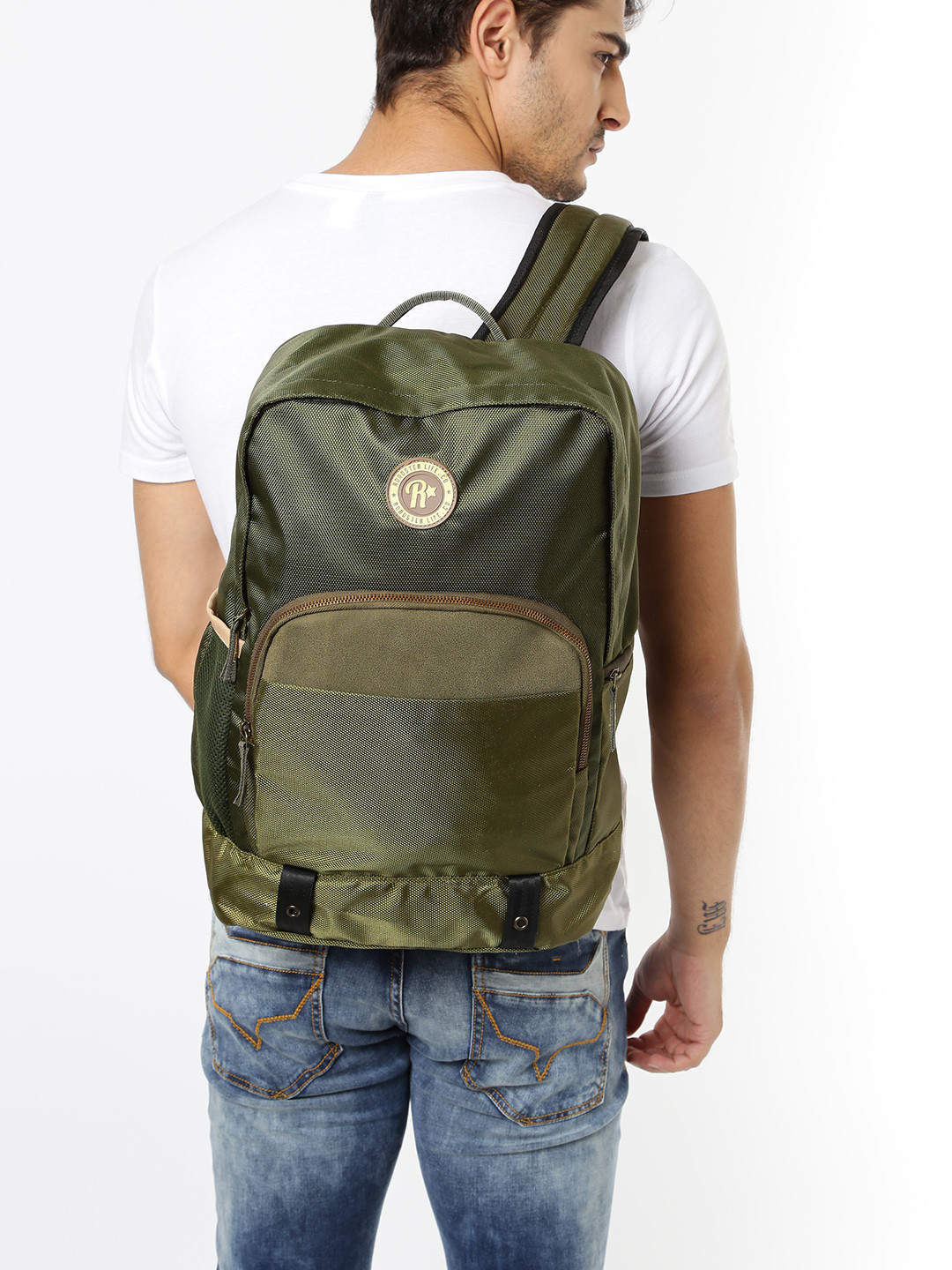 Buy Roadster Unisex Olive Green Backpack - Backpacks for Unisex 1287339 ...