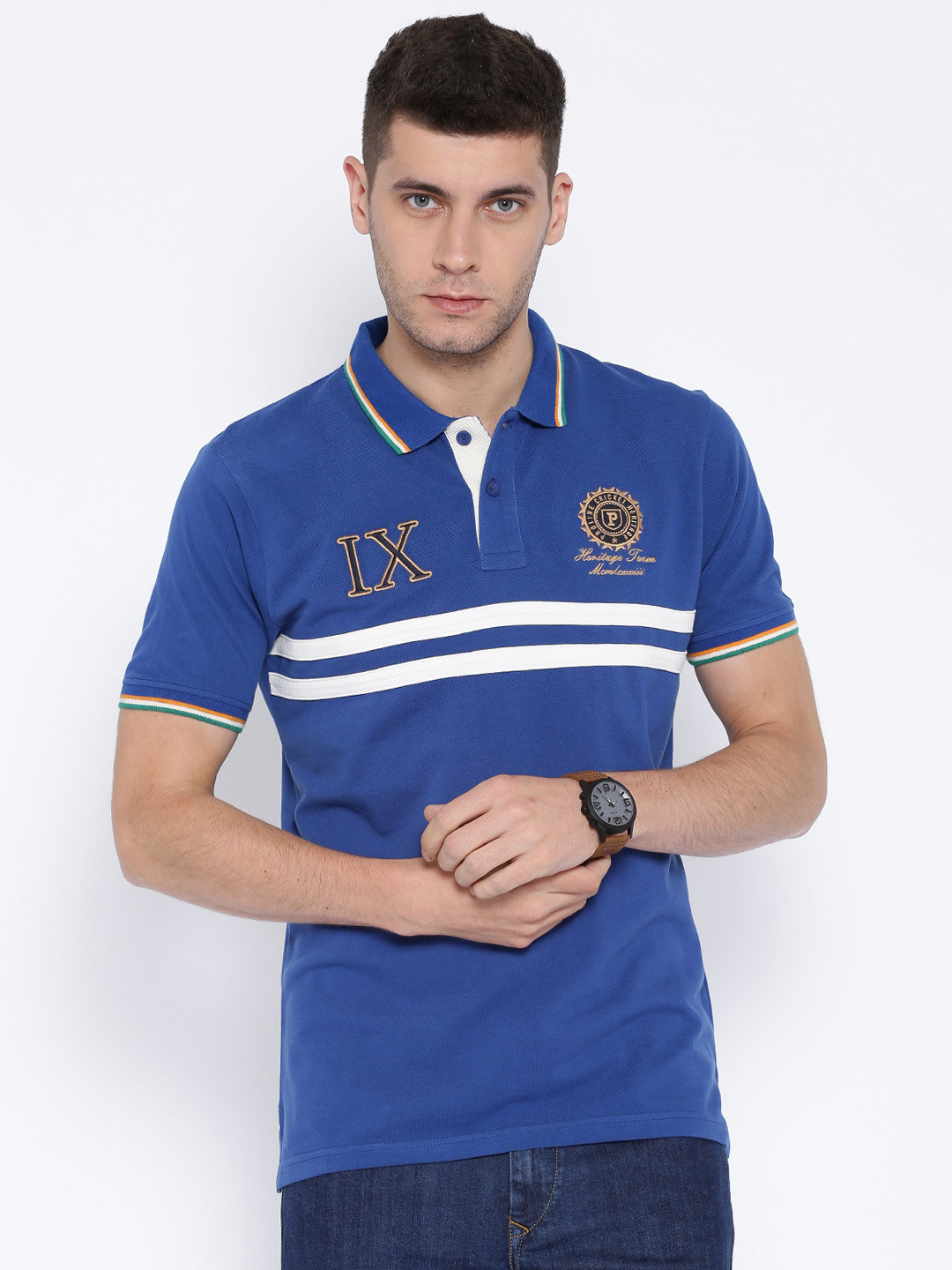 Buy Proline Blue Polo Pure Cotton T Shirt - Tshirts for Men 1288040 ...