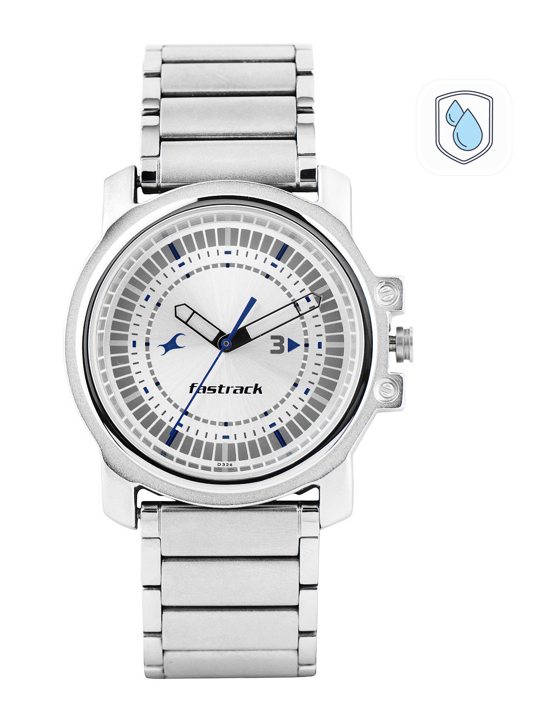 Buy Fastrack Men Silver Toned Dial Watch 3039SM03 - Watches for Men ...