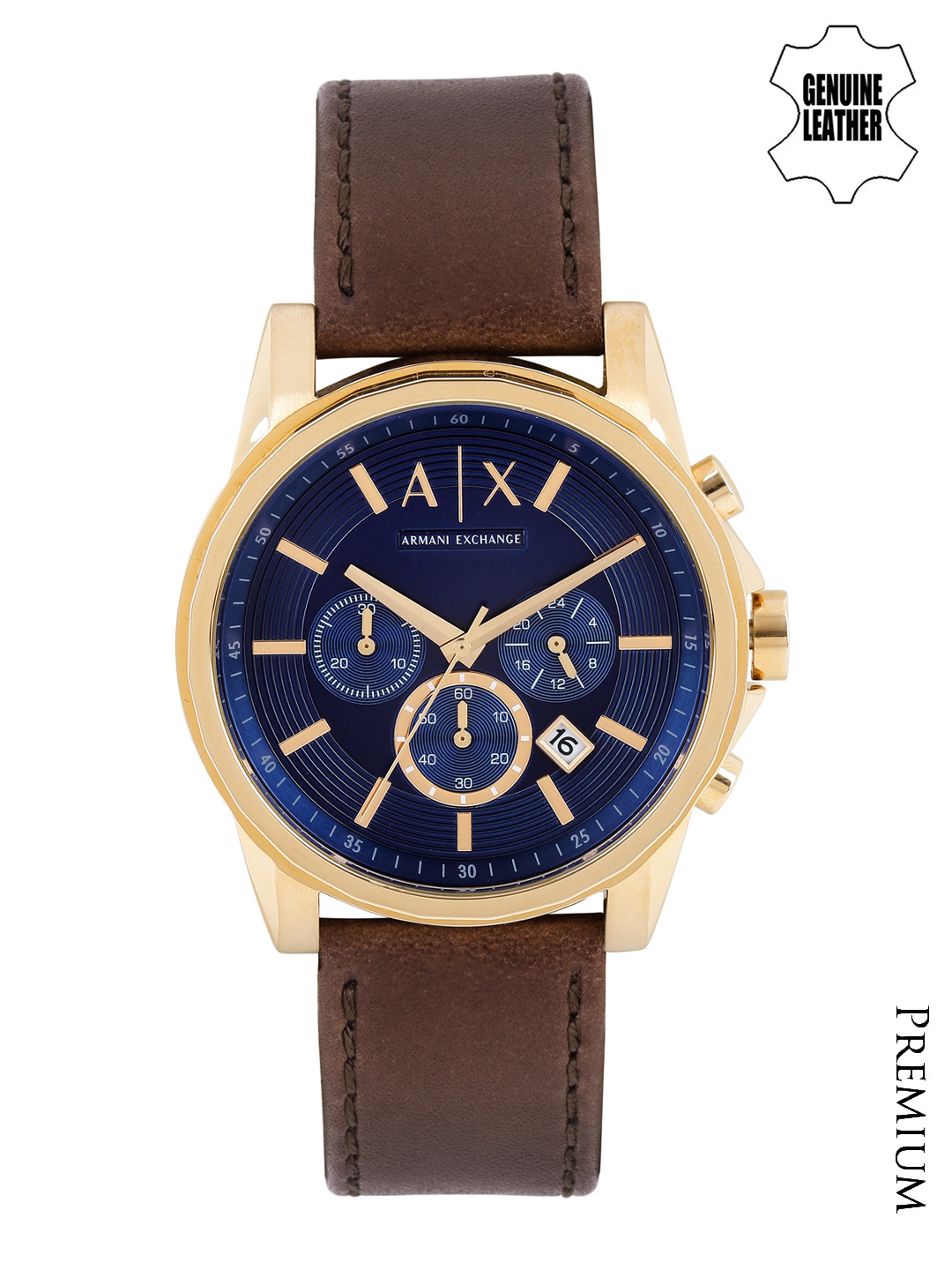 Buy Armani Exchange Men Navy Dial Chronograph Watch AX2508 - Watches ...