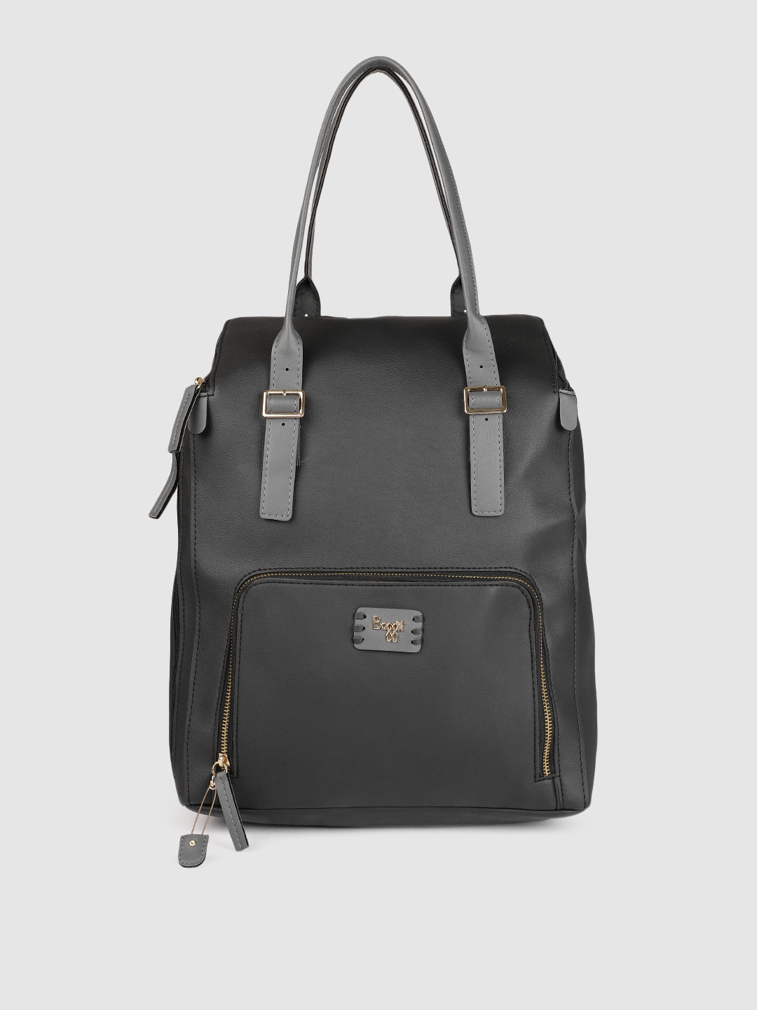 Buy Baggit Women Black Solid Backpack - Backpacks for Women 12951706 ...