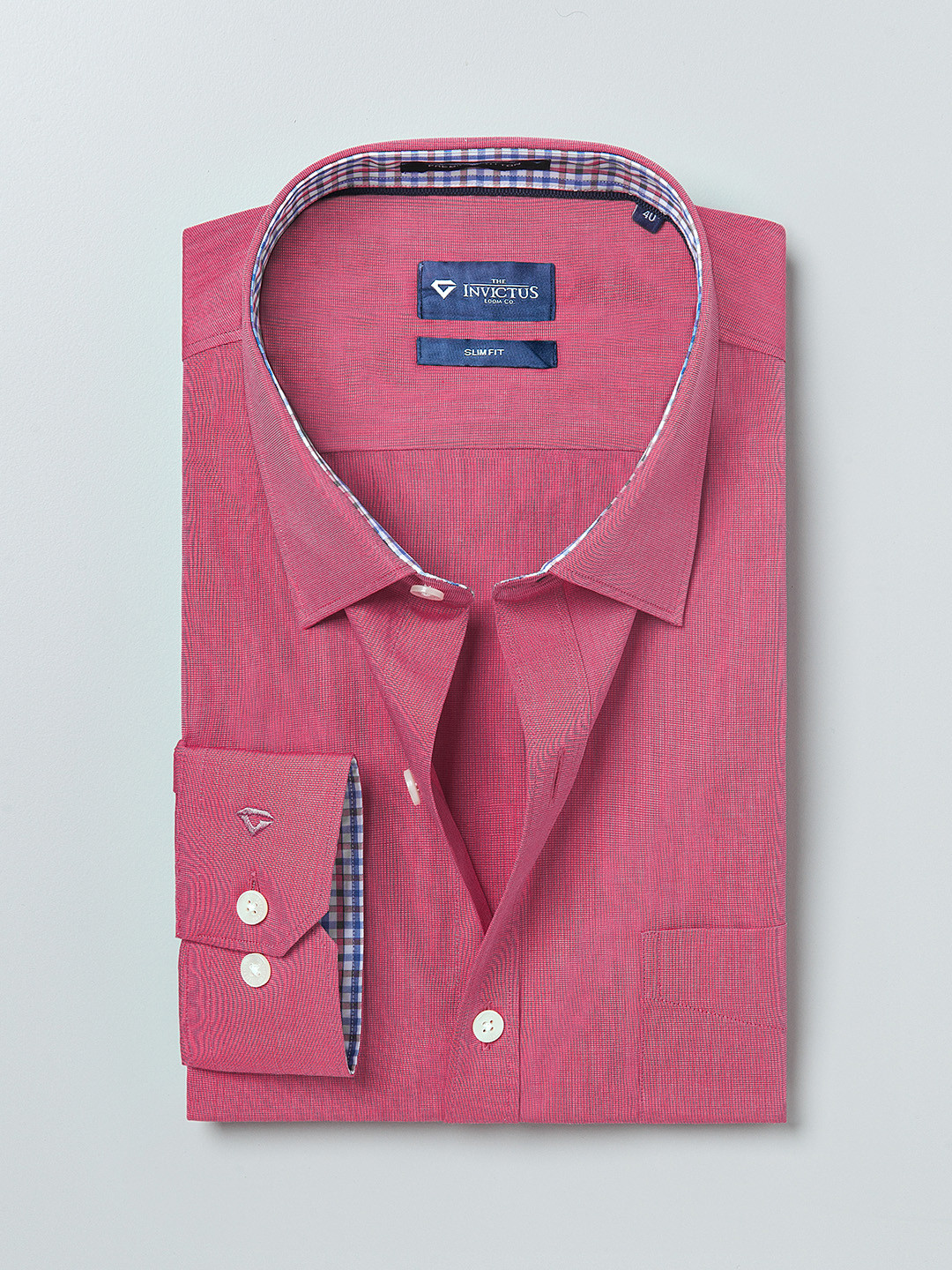 Buy INVICTUS Pink Slim Fit Formal Shirt - Shirts for Men 1295411 | Myntra
