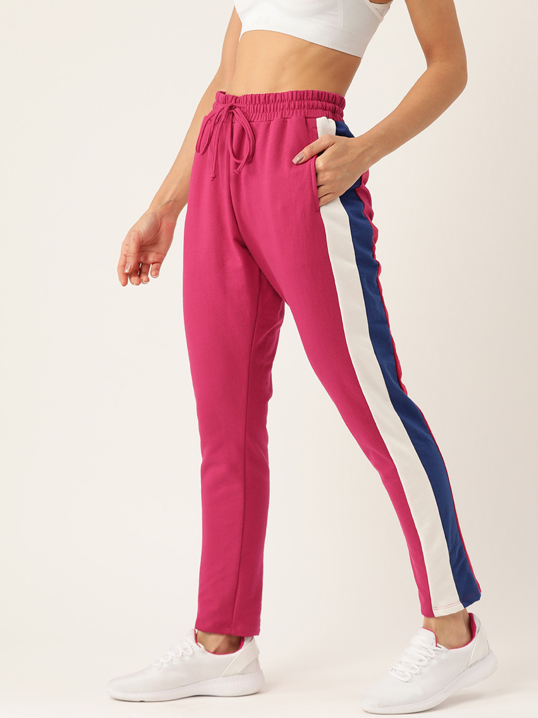 Buy DressBerry Women Pink Solid Track Pants - Track Pants for Women ...
