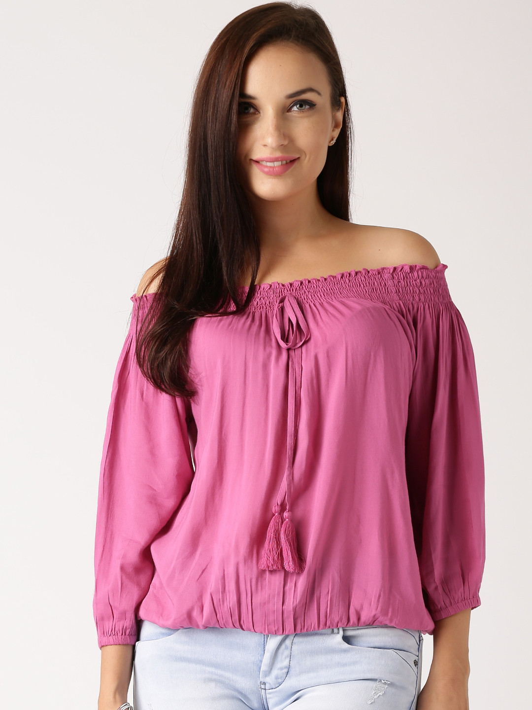 Buy All About You Purple Off Shoulder Top - Tops for Women 1297141 | Myntra