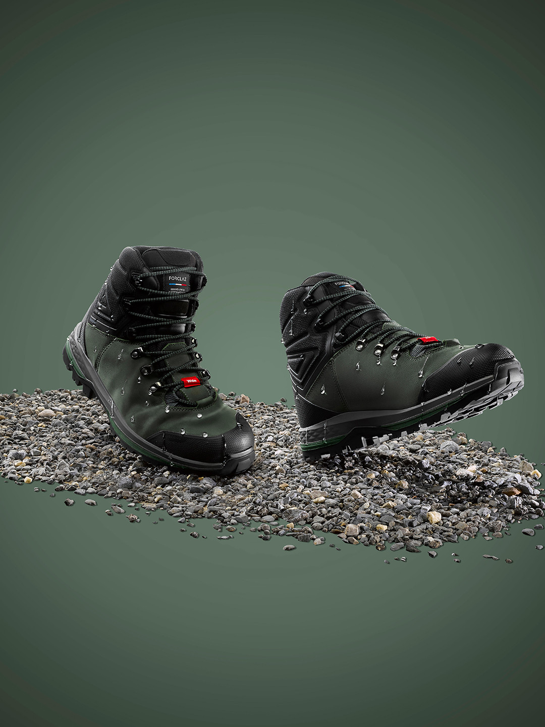 Buy FORCLAZ By Decathlon Men Khaki Waterproof Leather Ankle High ...