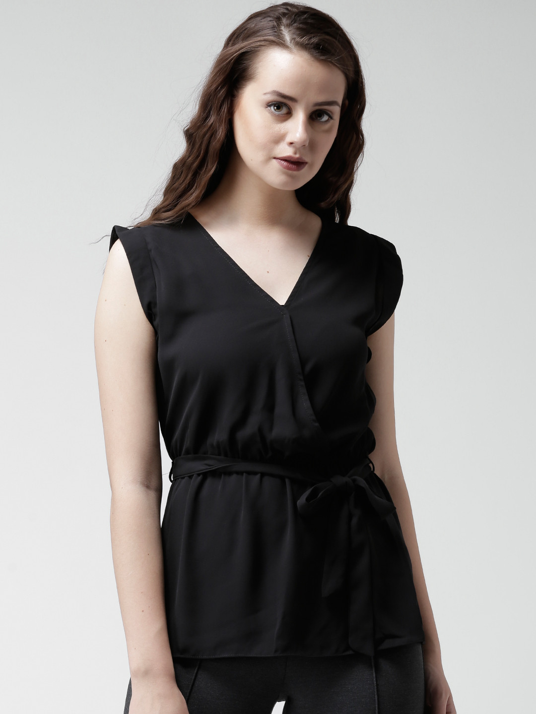 Buy New Look Black Crossover Top - Tops for Women 1302175 | Myntra