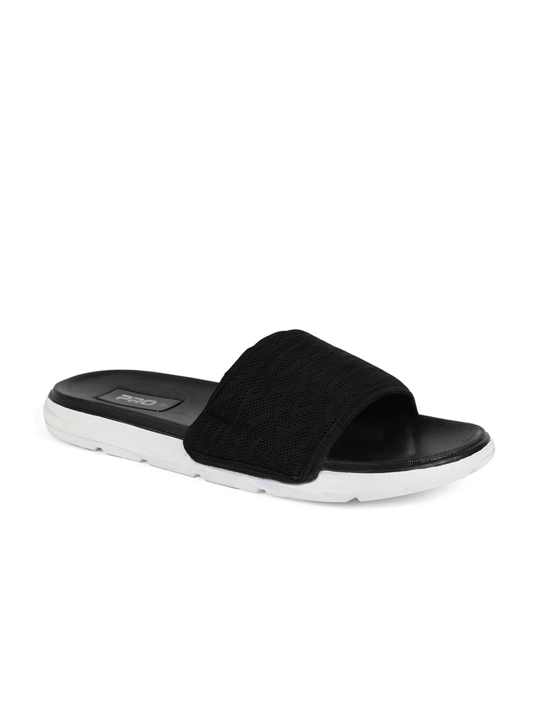 Buy Khadims Men Black Solid Sliders - Flip Flops for Men 13025358 | Myntra