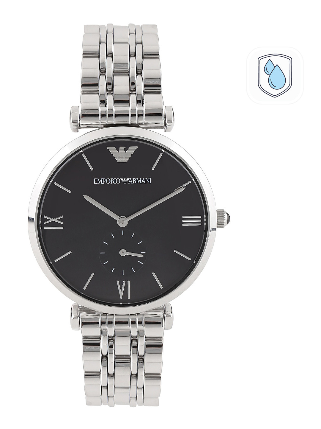 Buy Emporio Armani GIANNI T B Unisex Black Analogue Watch AR1676 ...
