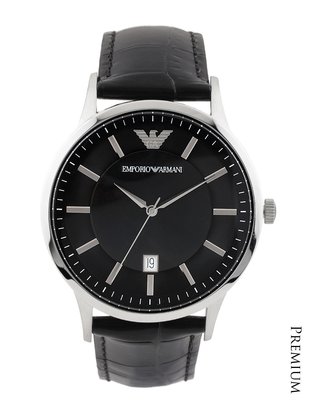 Buy Emporio Armani RENATO Men Black Analogue Watch AR2411 - Watches for ...