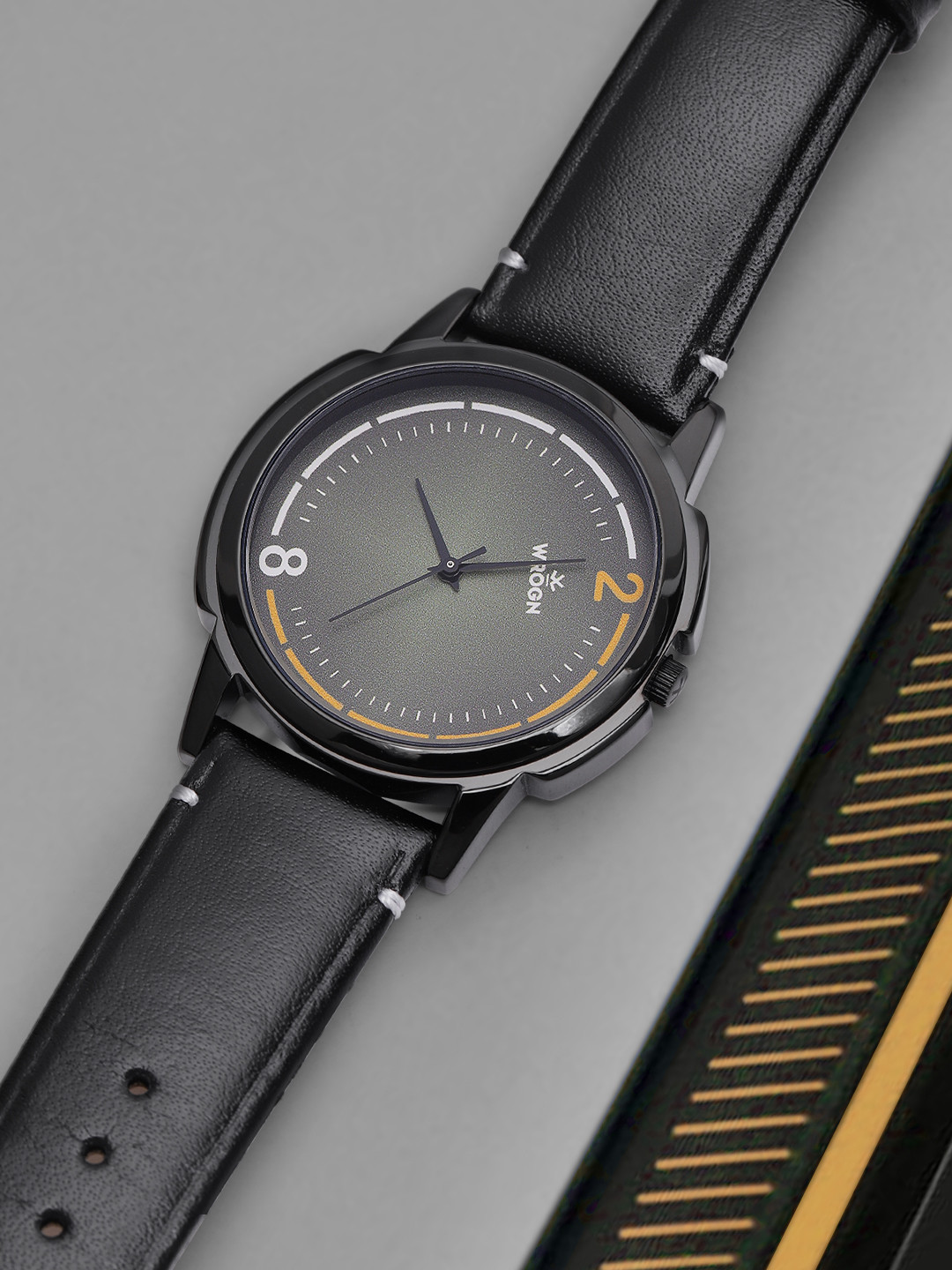 Buy WROGN Men Olive Green Analogue Watch WRG00045D - Watches for Men ...