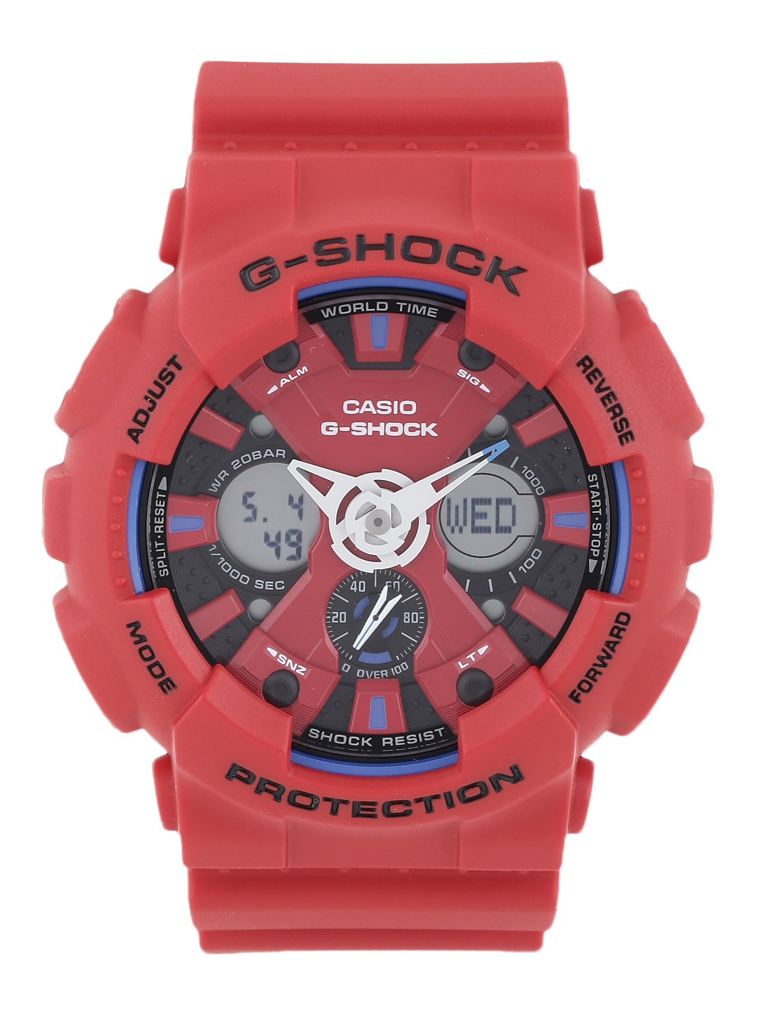 Buy Casio G Shock Men Red Analogue Digital Watches (G657) GA 120TR 4ADR ...