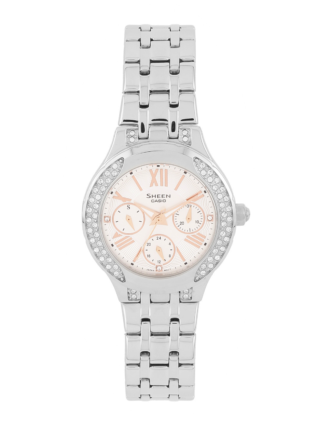 Buy Casio Sheen Women Silver Analogue Watches (SX175) SHE 3809D 7AUDR ...