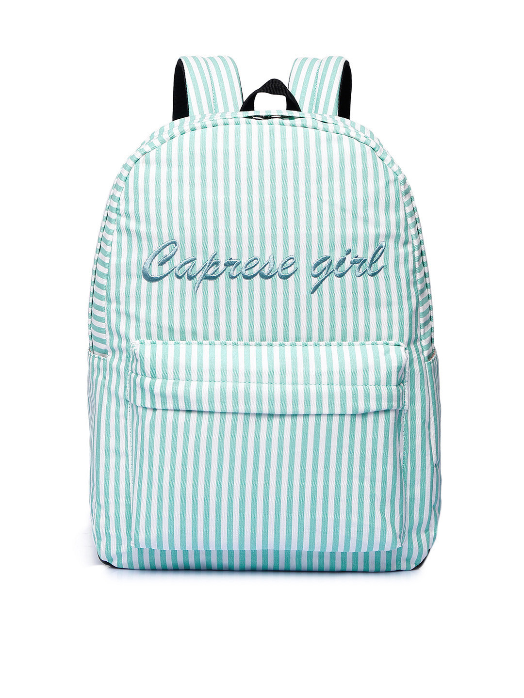 Buy Caprese Women Blue & White Striped Backpack - Backpacks for Women ...
