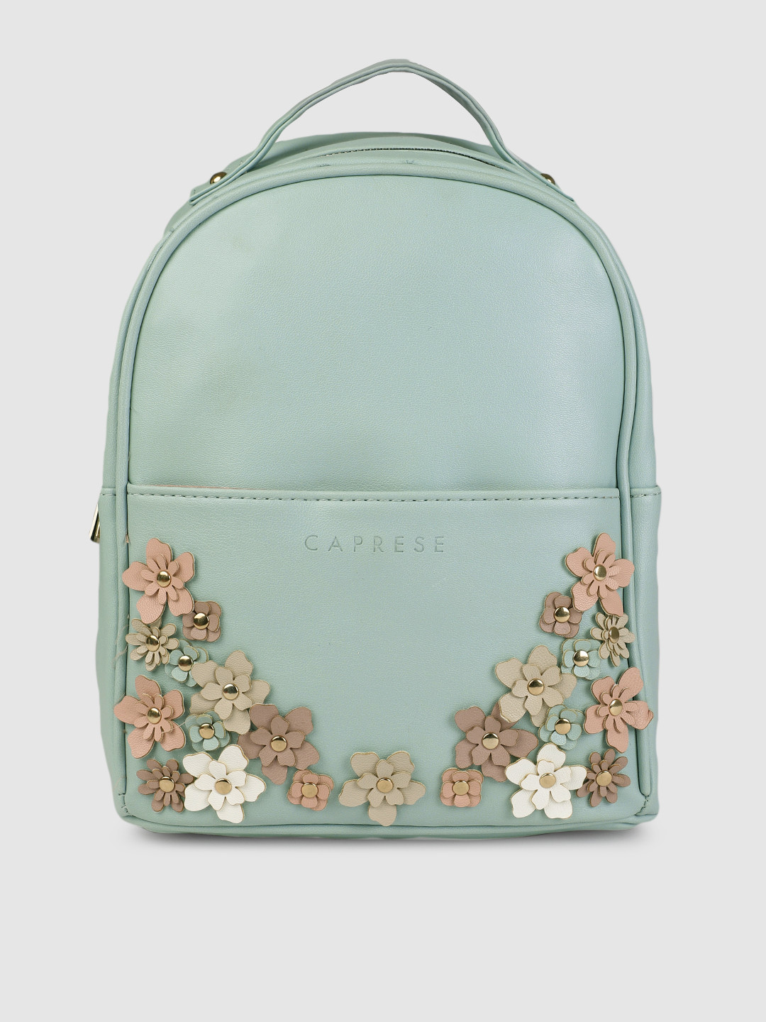 Buy Caprese Women Mint Green Embellished Backpack - Backpacks for Women ...