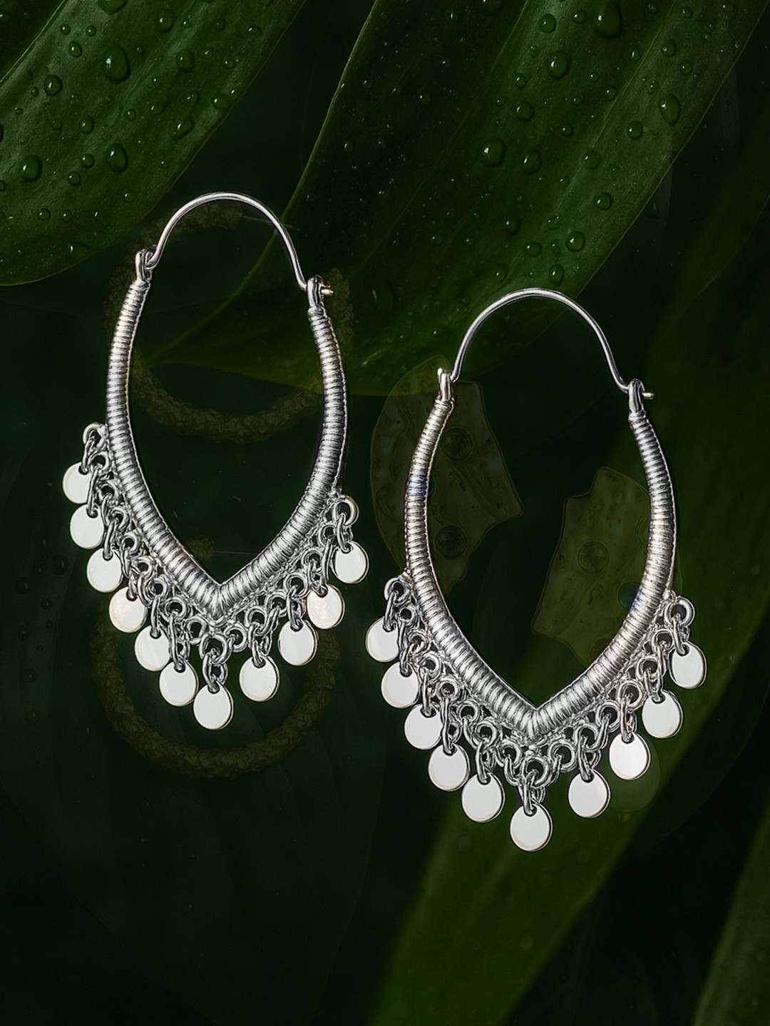 Buy TOKYO TALKIES X Rubans FASHION ACCESSORIES Silver Toned & White ...