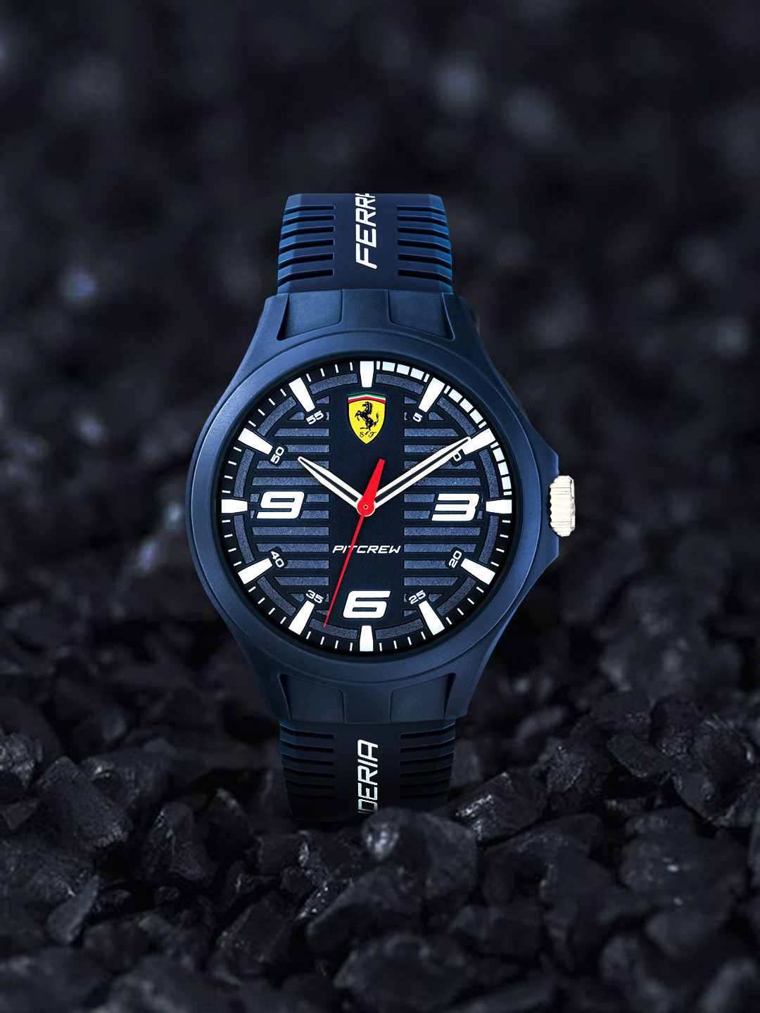 Buy SCUDERIA FERRARI Men Blue Pit Crew Analogue Watch 0830779 - Watches ...