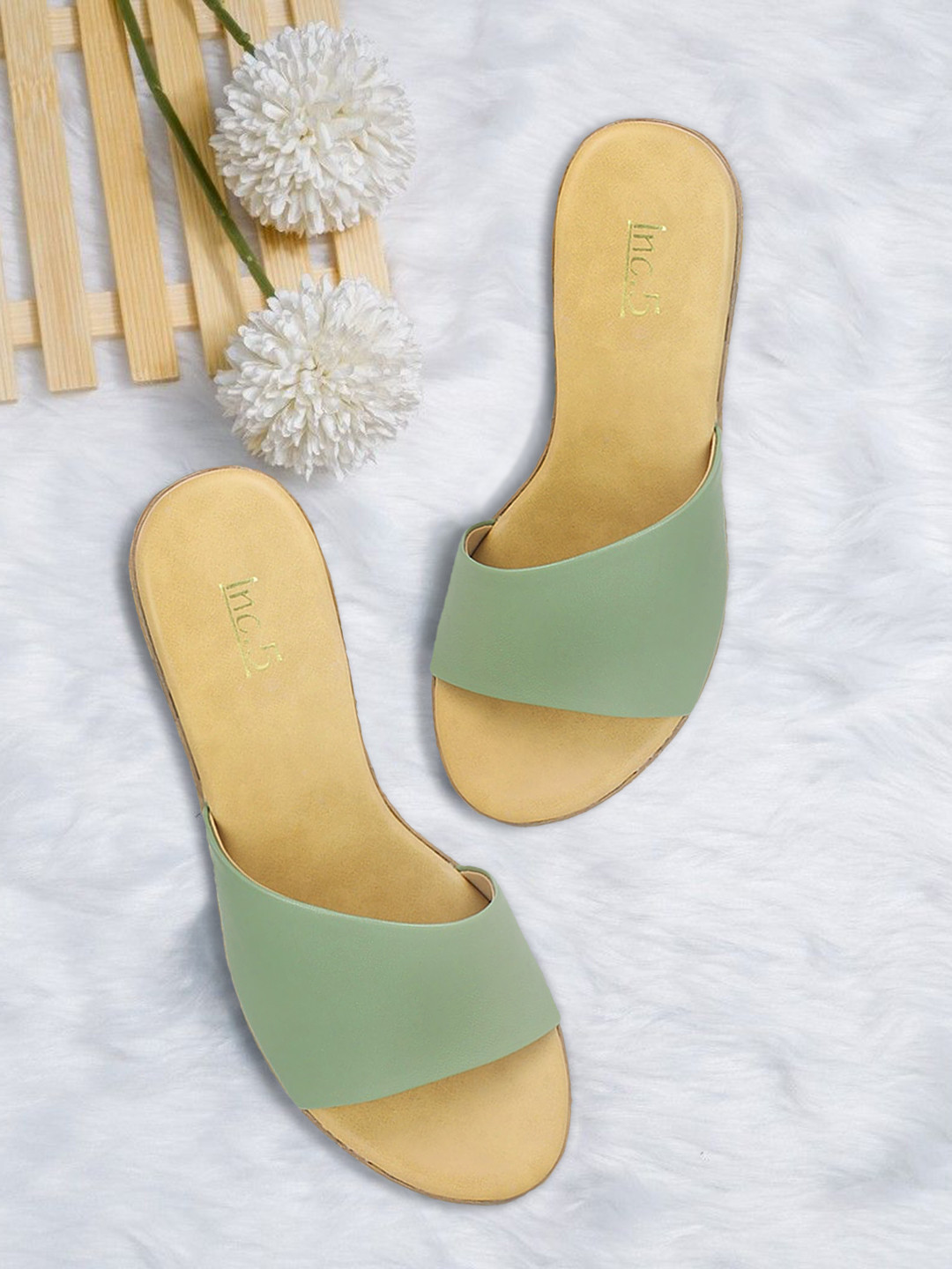 Buy Inc 5 Women Green Solid Wedges - Heels for Women 13116144 | Myntra