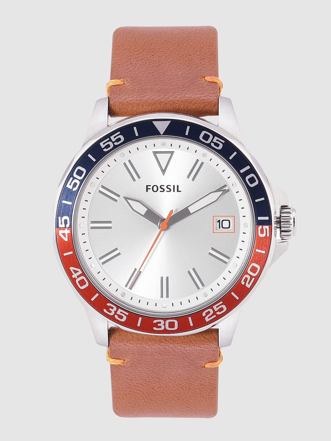 Buy Fossil Men Silver Toned Bannon Analogue Watch BQ2521 - Watches for ...