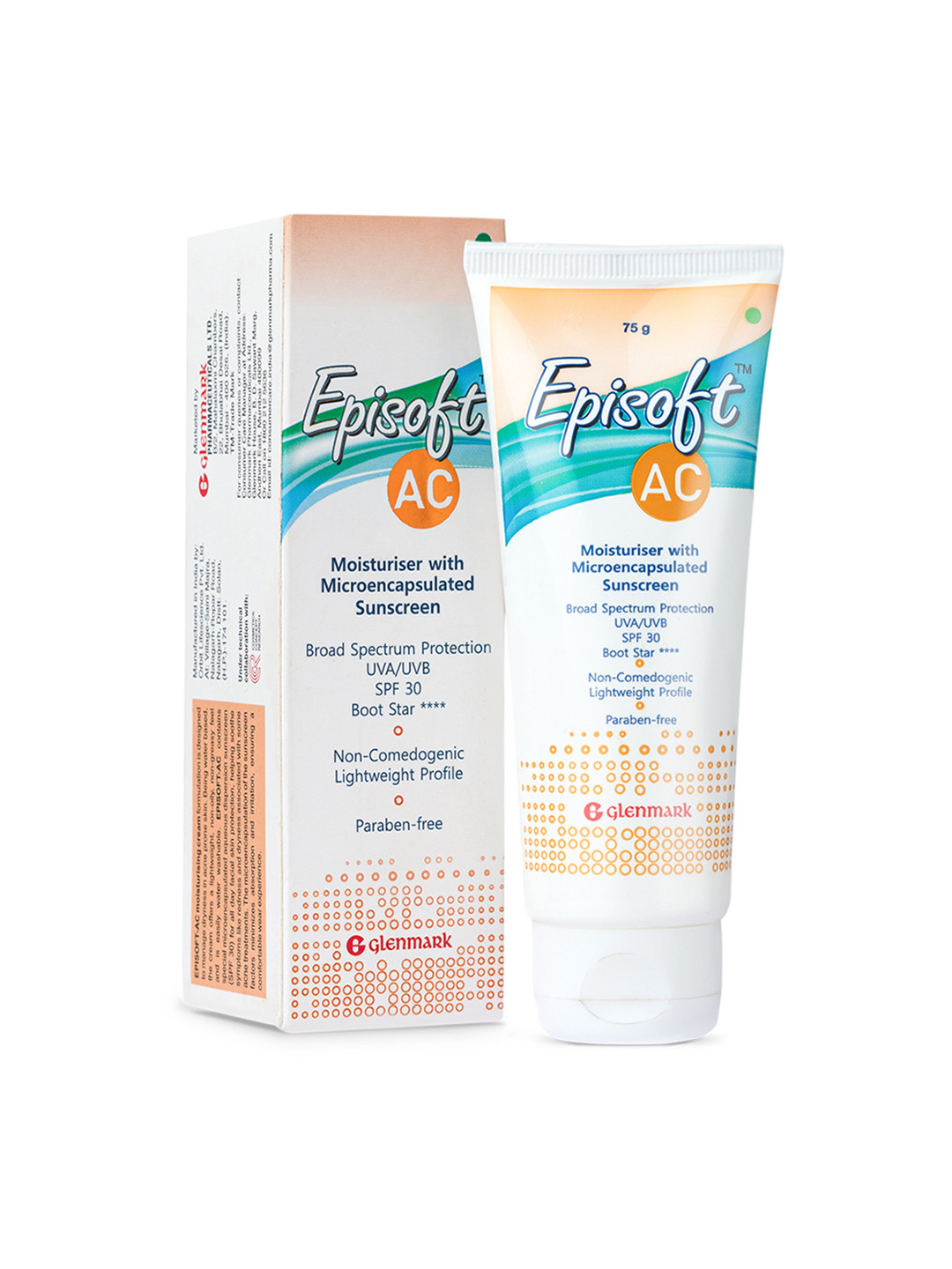 Buy Episoft AC Moisturiser With Microencapsulated Sunscreen 75 G - Face ...