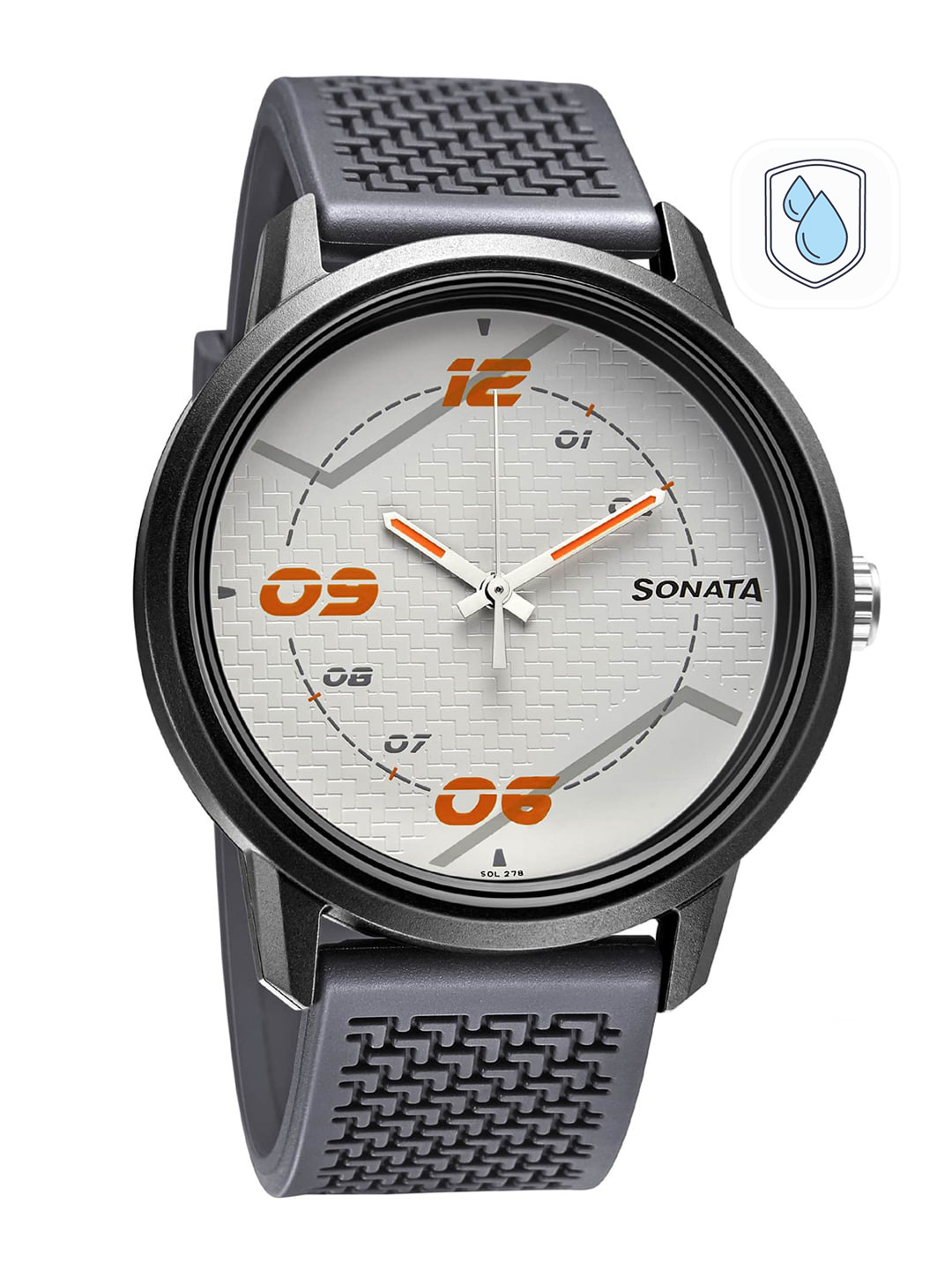Buy Sonata Men Grey Analogue Watch 77085PP09W - Watches for Men ...